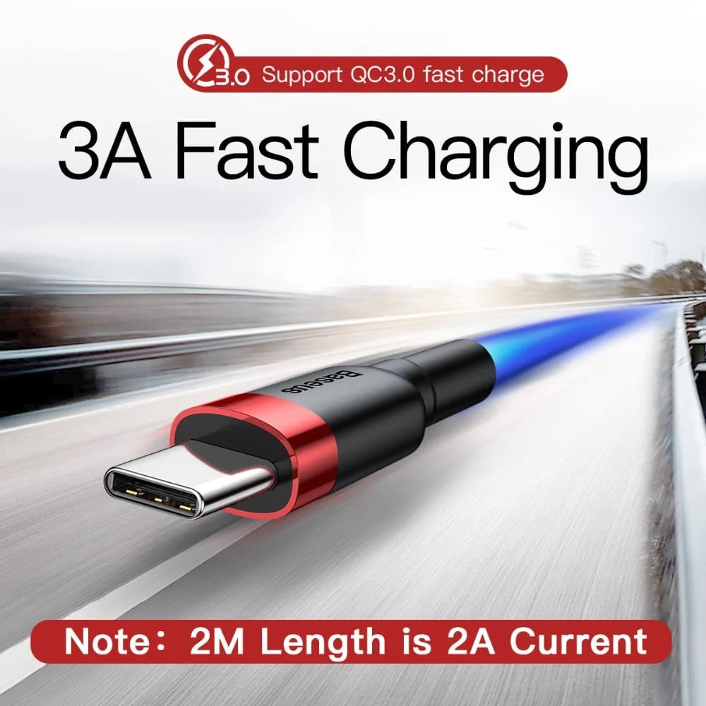 BASEUS USB Cable for USB Type C - Gray, 1m – BAYTECH